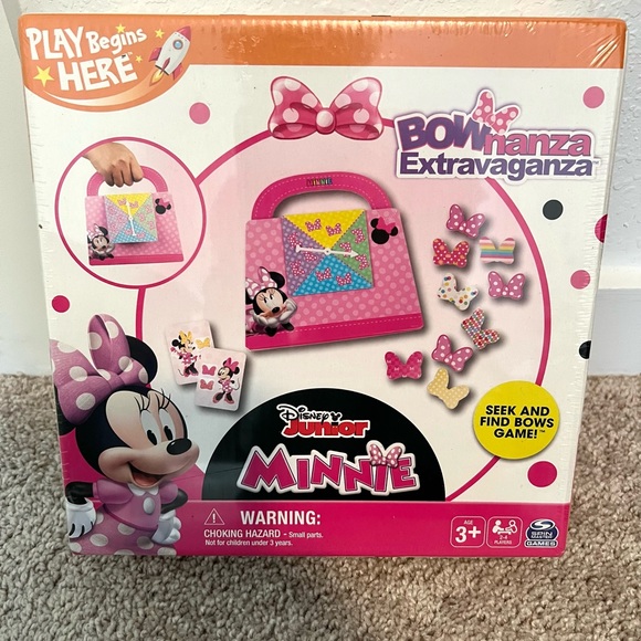 Disney | Toys | Minnie Mouse Bownanza Matching Board Game Brand New ...